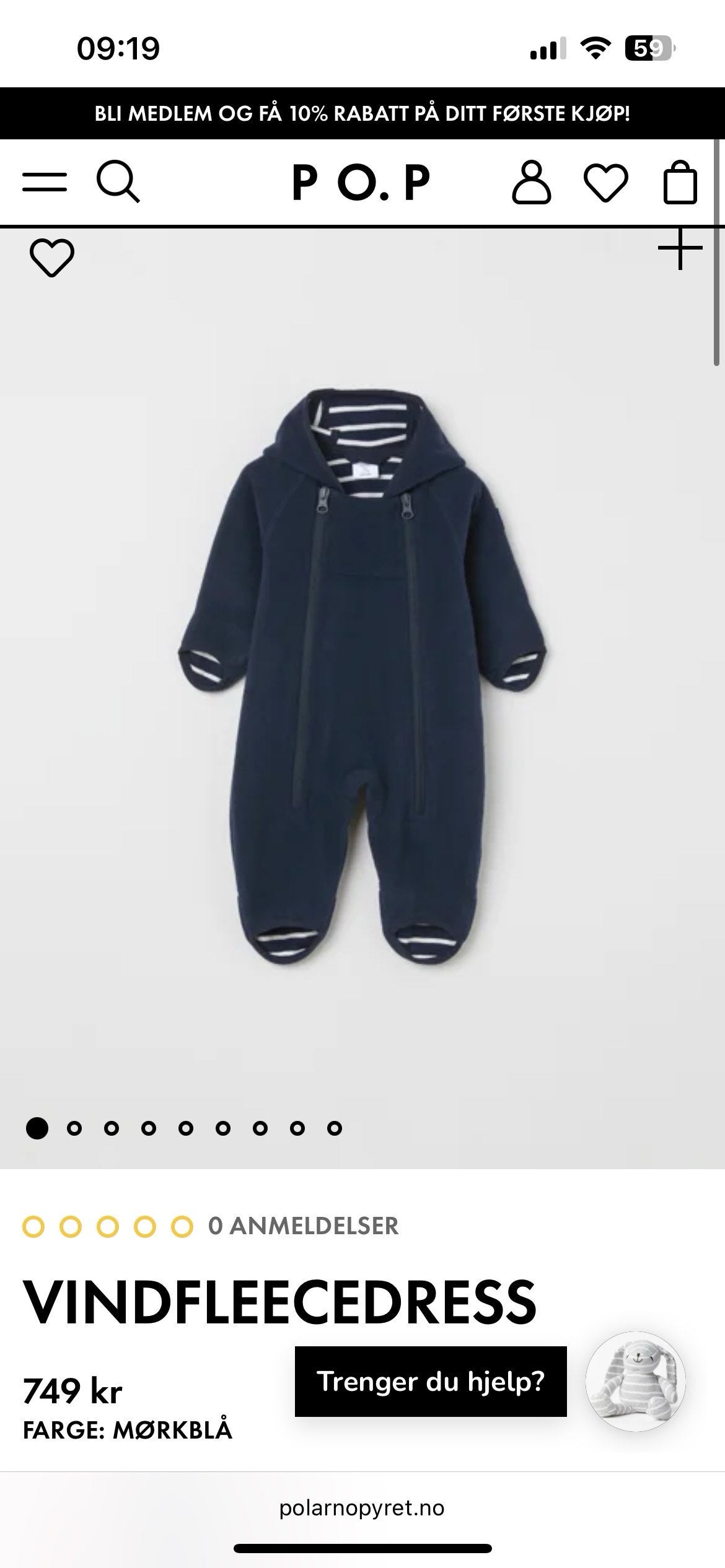 Polarn O pyret vindfleecedress | FINN-torget