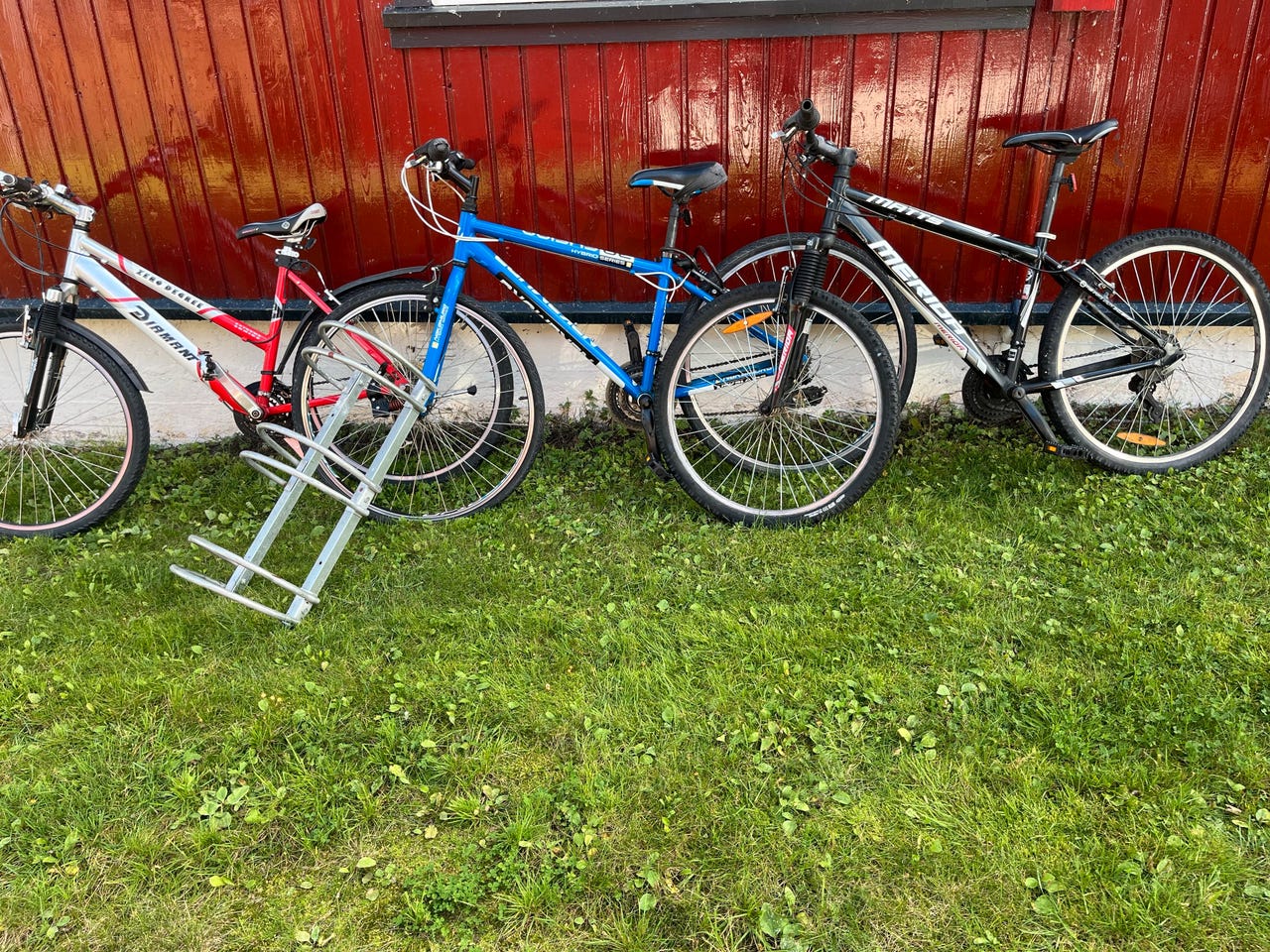 3 sykler med stativ selges samlet | FINN-torget