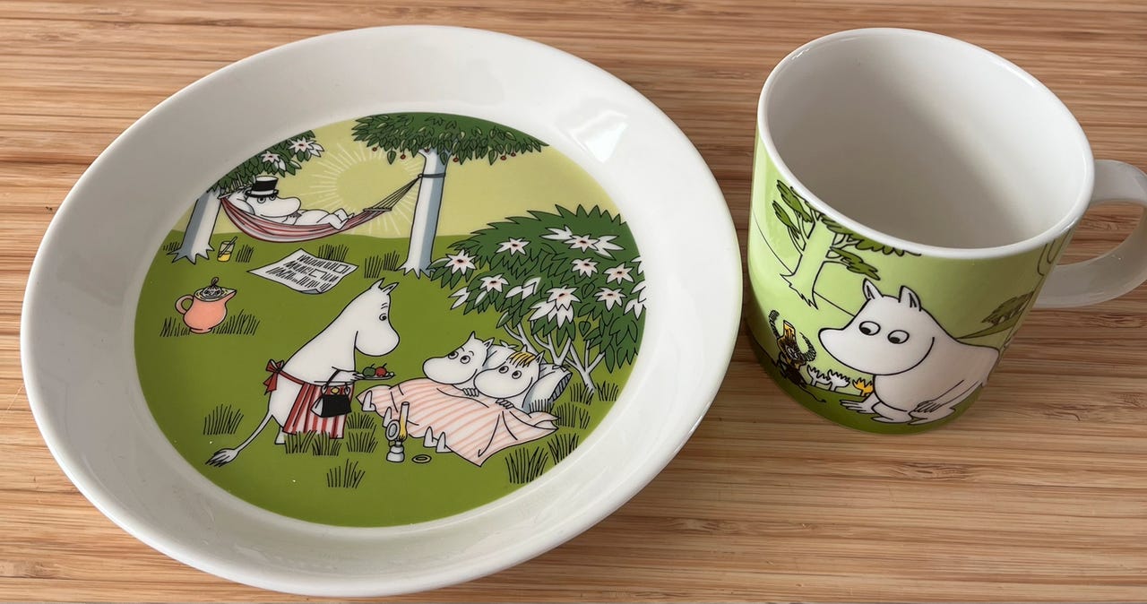 Moomin Arabia mummikopp og -fat | FINN-torget