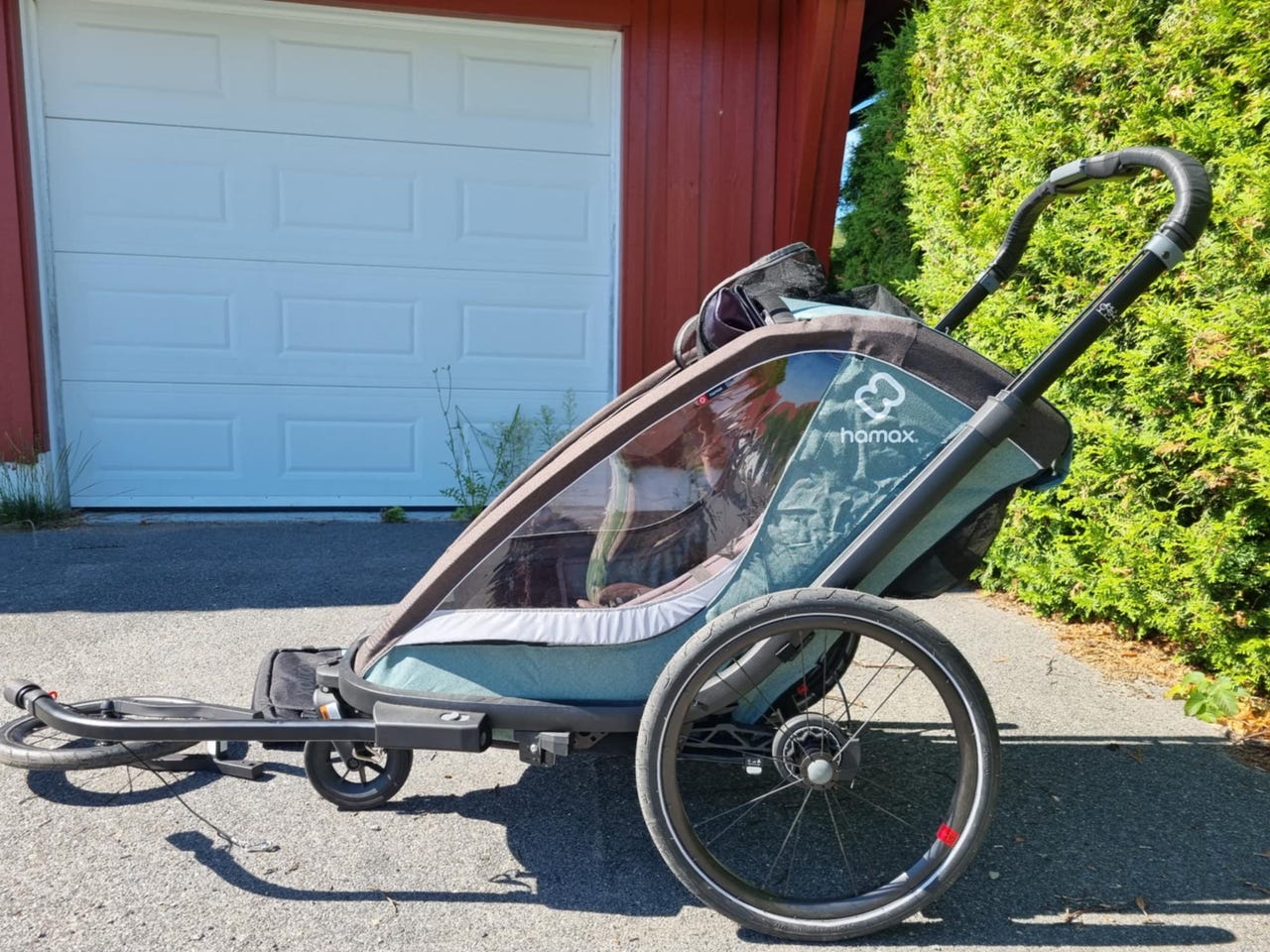 Hamax Cocoon dobbel sykkelvogn med individuelle seter | FINN-torget