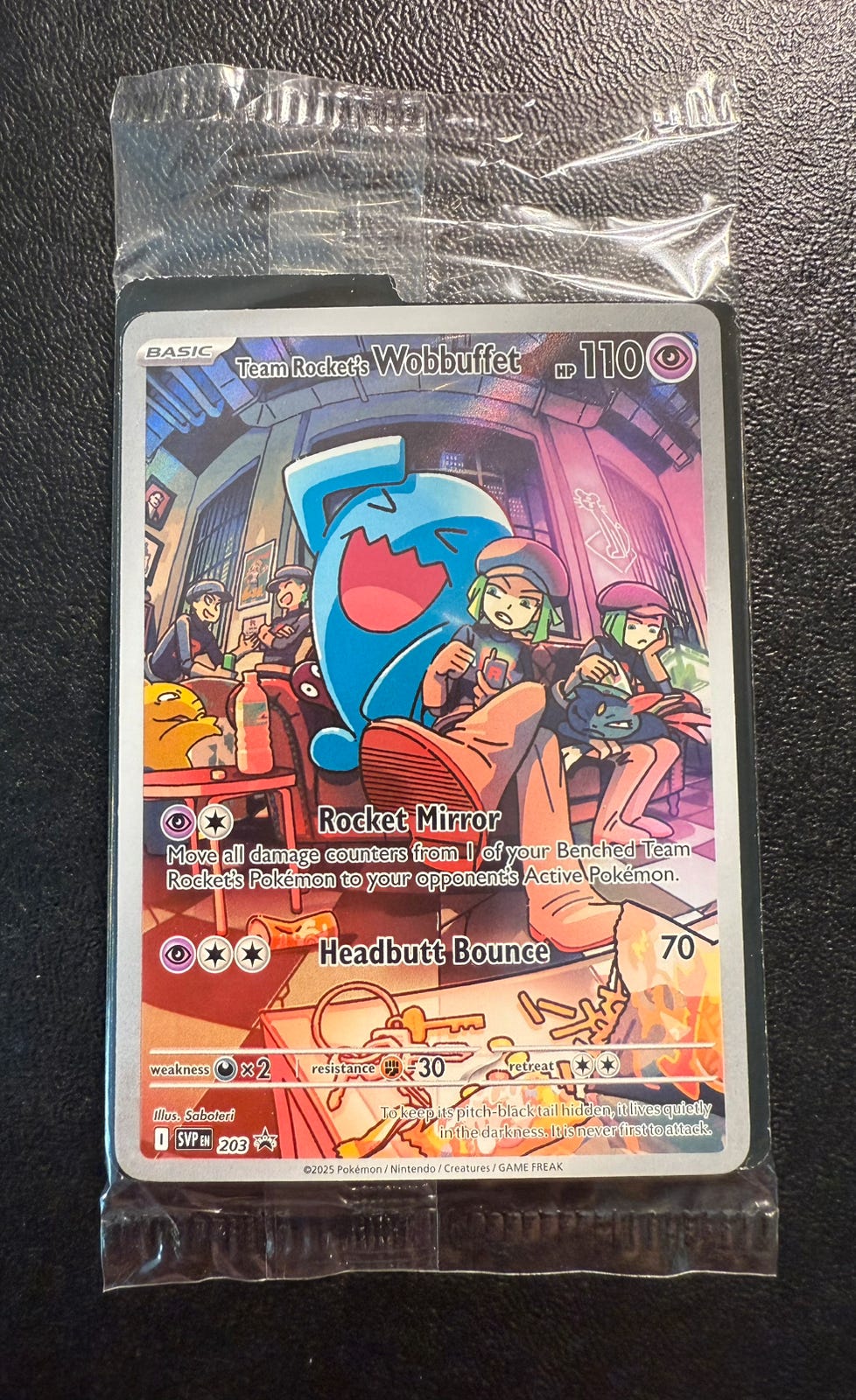 Team Rocket’s Wobbuffet illustration rare promo pokemon kort | FINN-torget