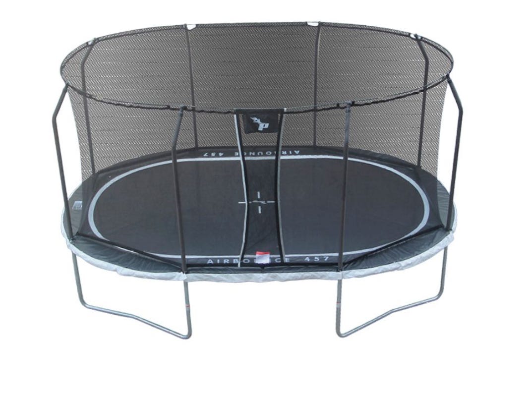 Pro Flyer Airbounce 457 oval trampoline 4,57 × 3,05 m | FINN-torget