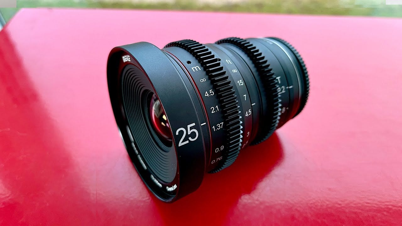 Helt ny ubrukt Meike MK 25mm T2.2 Micro 4/3-mount : 4000 kr | FINN-torget