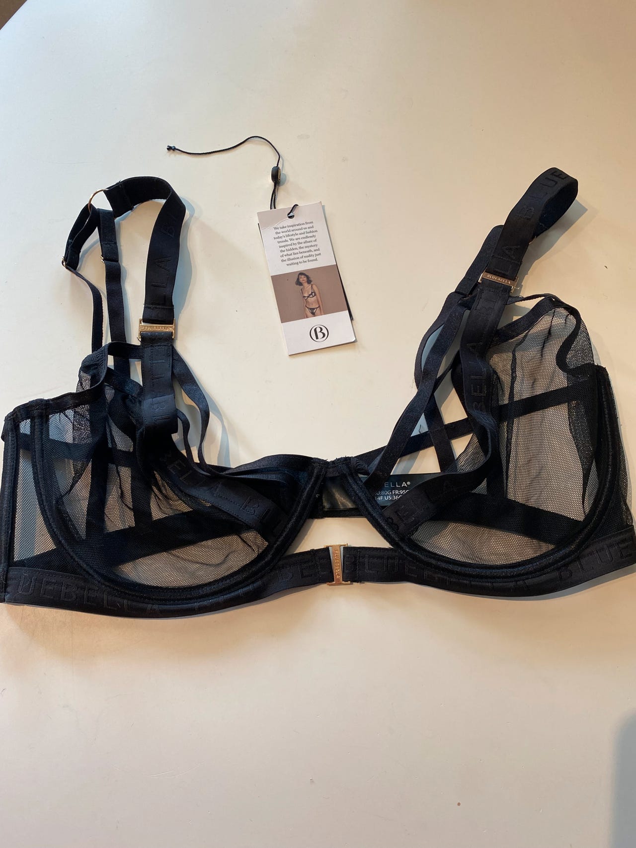 BLUEBELLA kul sexy sort BH str. EU:80G, UK:36F. | FINN-torget