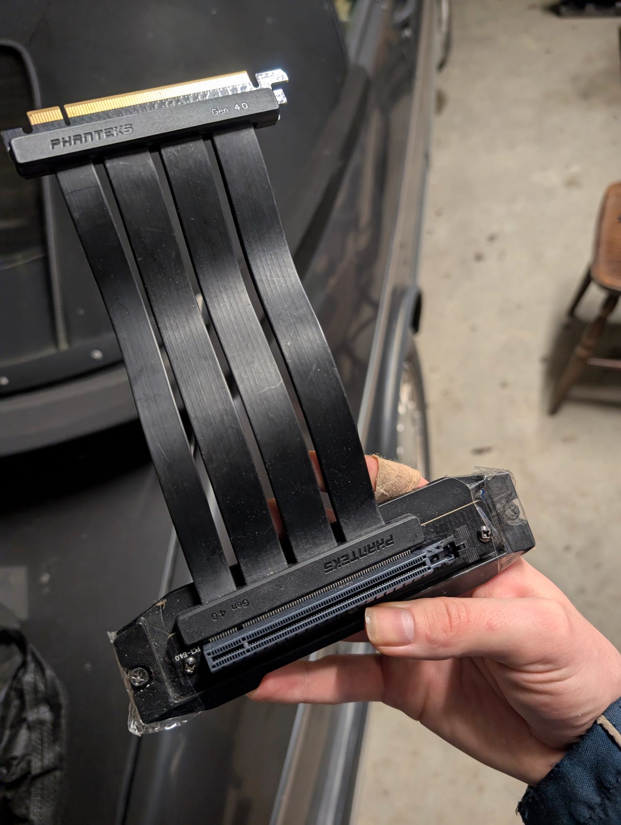 Phanteks PCIe Gen 4.0 Riser Cable – 220mm – 90-degree Adaptor | FINN-torget