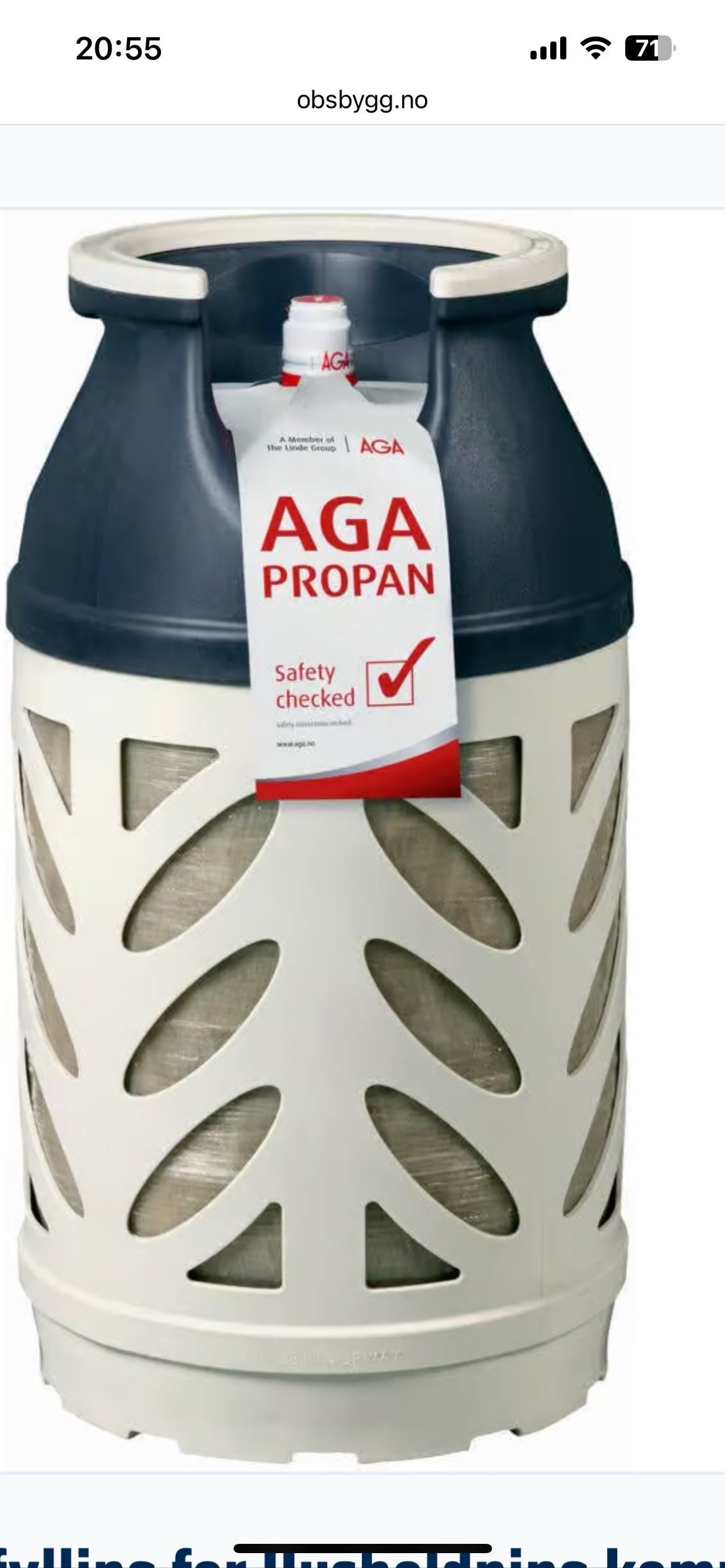 Kompositt 10kg gassflaske | FINN-torget