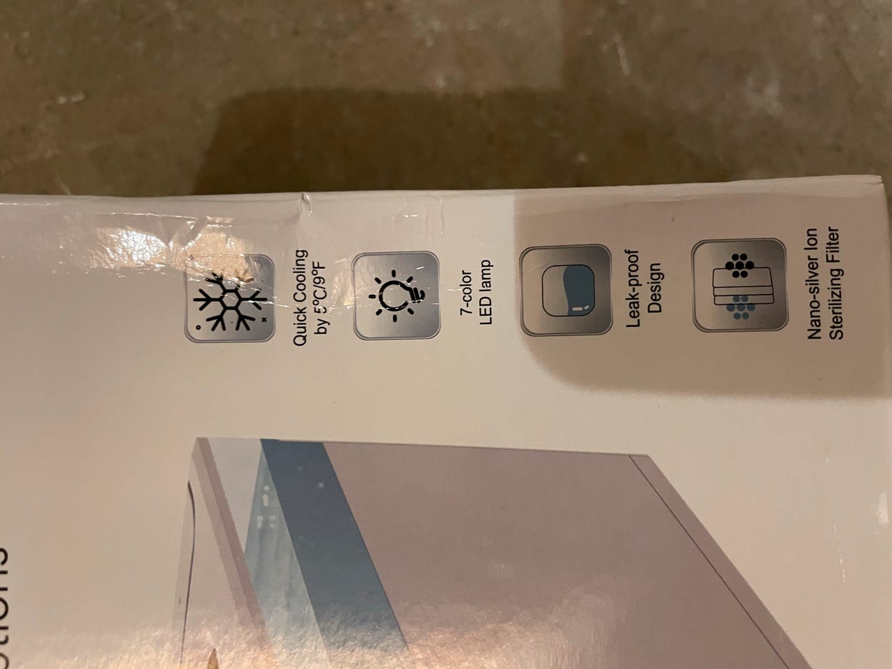 SIGN Ultra Air Cooler Bærbar Luftkjøler 7 LED-lys Lys Blå | FINN-torget