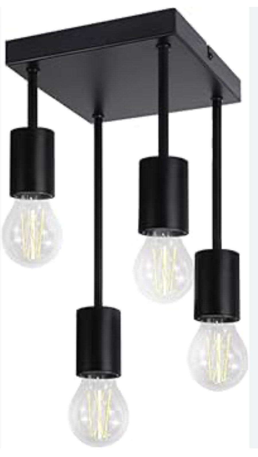 Moderne Taklampe m/4 lyssokkel E27 (Helt Ny I Eske) | FINN-torget