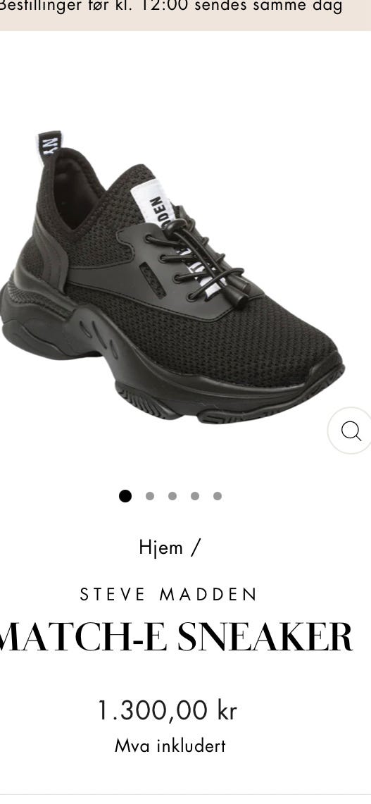 Match-E sneakers fra Steve Madden | FINN-torget