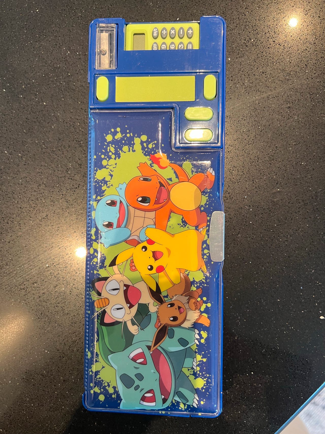 Pokemon Go double sided Pencil Box with calculator, sharpener and ...