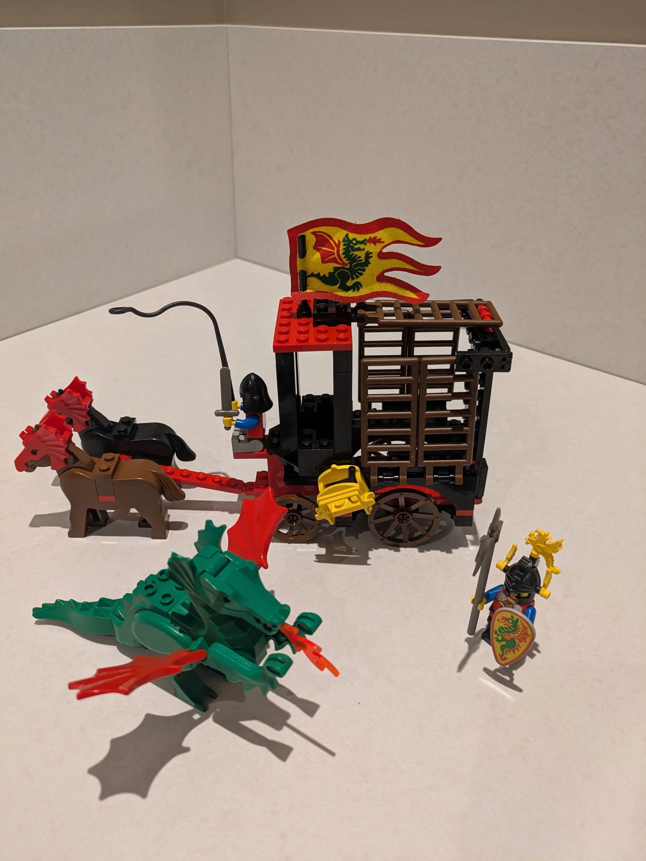 Lego Castle Dragon Wagon 6056 komplett med instruksjon | FINN-torget