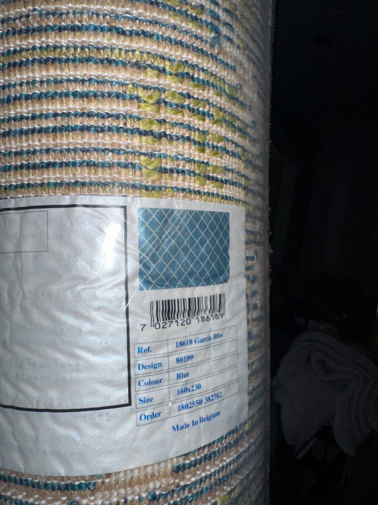 Uåpnet blått teppe - 160x230cm | FINN-torget