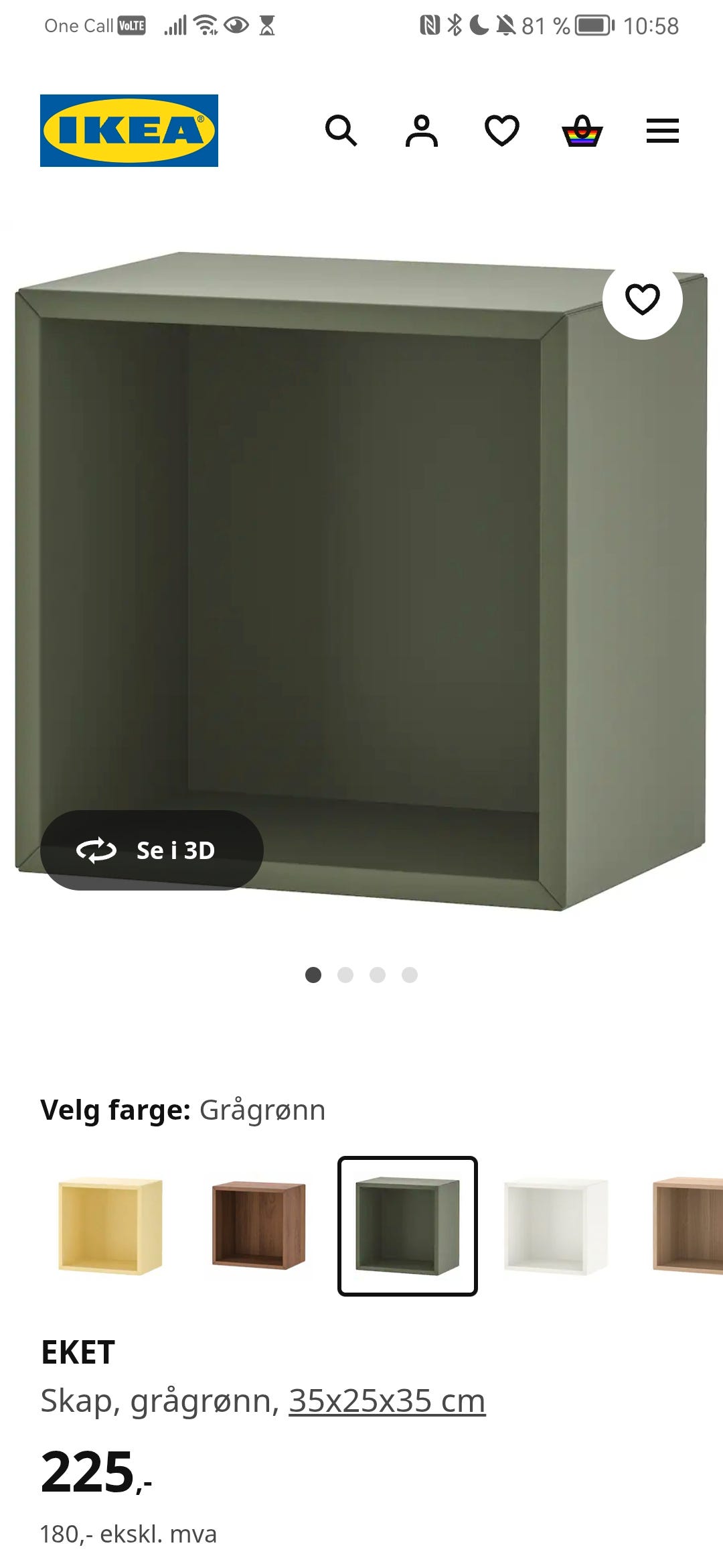 EKET Skap, grågrønn | FINN-torget