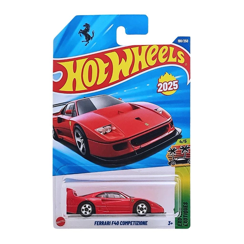 Hot Wheels Ferrari F40 Competizione Lekebil Rød | FINN-torget