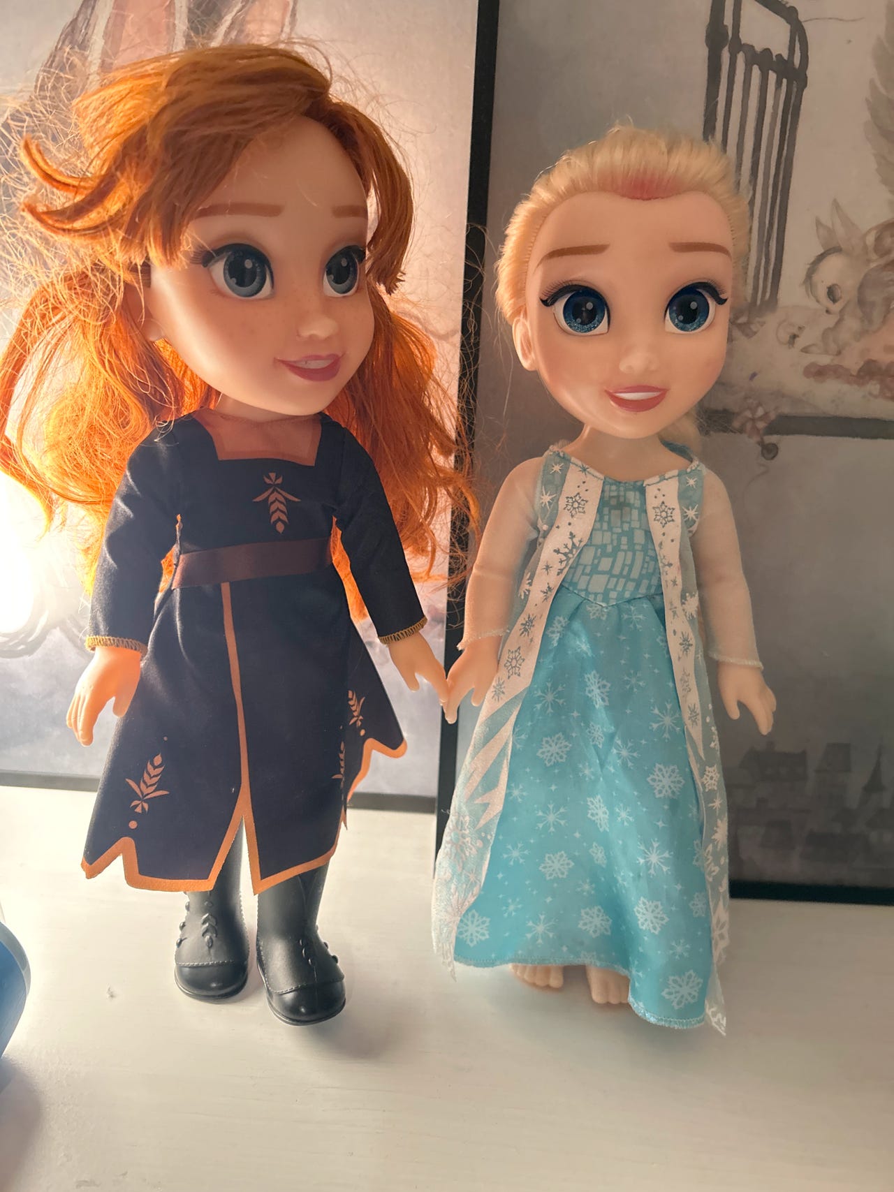 Store Elsa og Anna dukker. | FINN-torget
