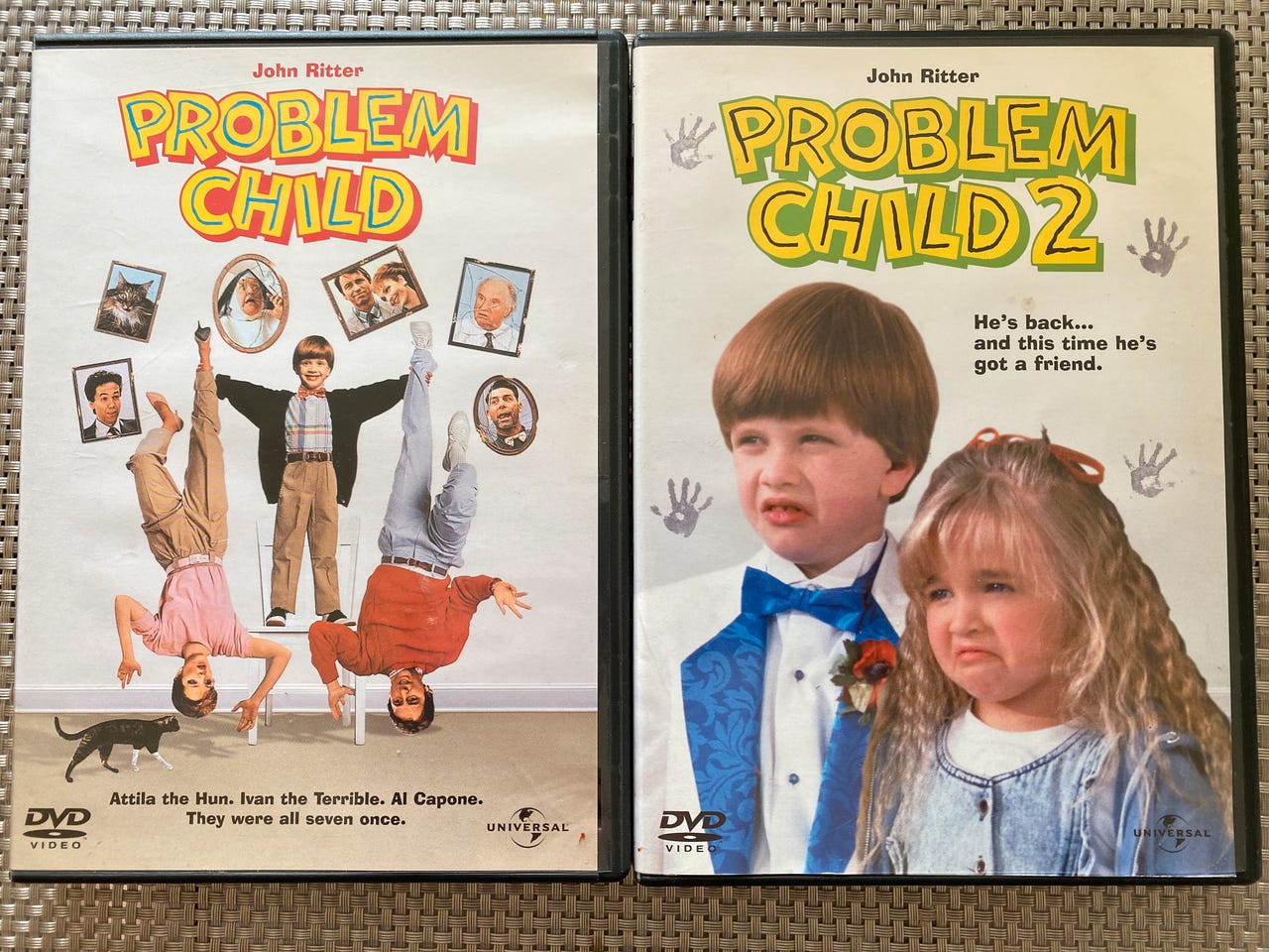 2 STK PROBLEM CHILD 1 + 2 (1990/91) DVD MED NORSK TEKST SELGES SAMLET ...