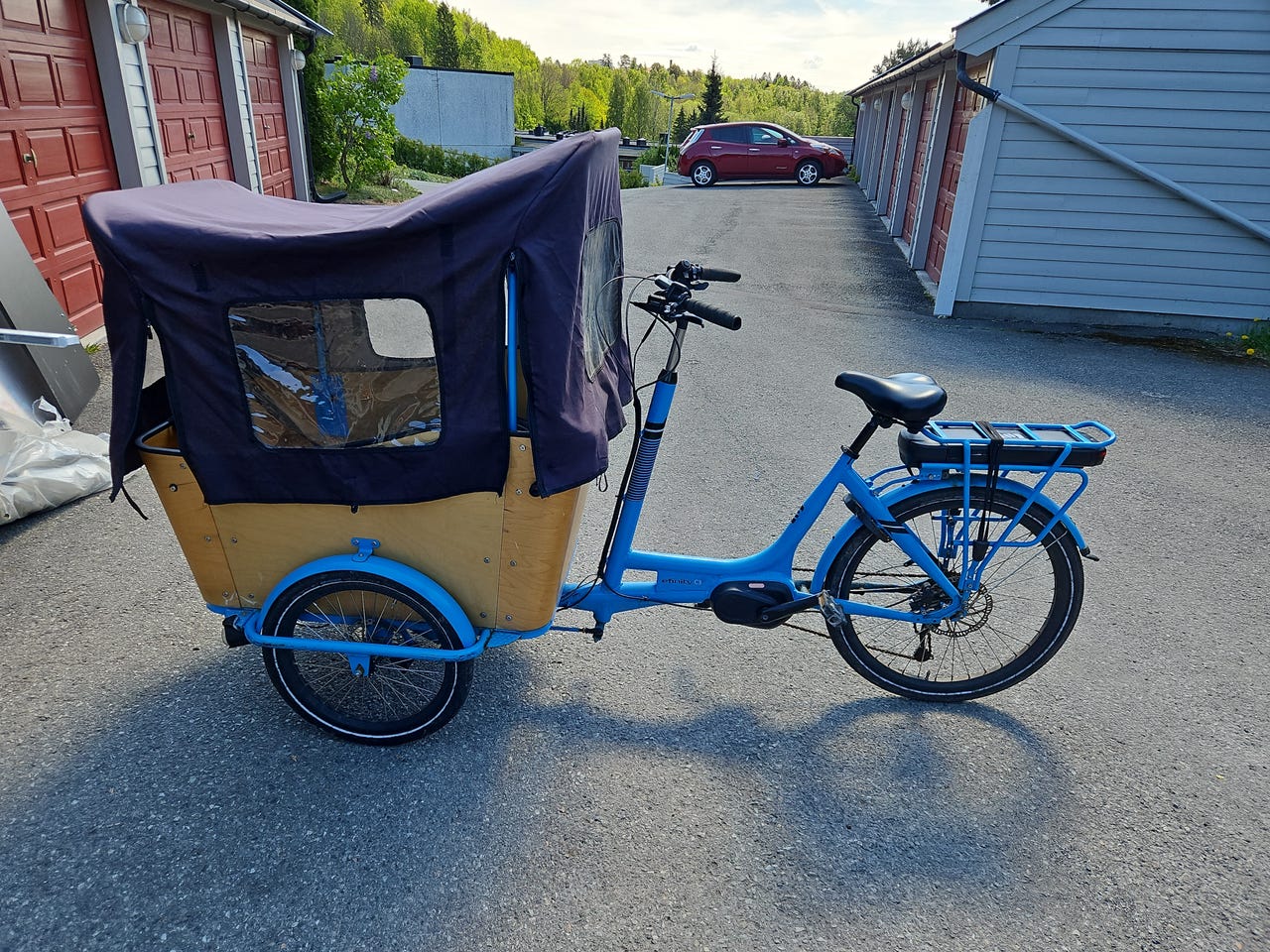 RESERVERT Elektrisk Lastesykkel Unisex Blå, Efinity, Vinterdekk ...