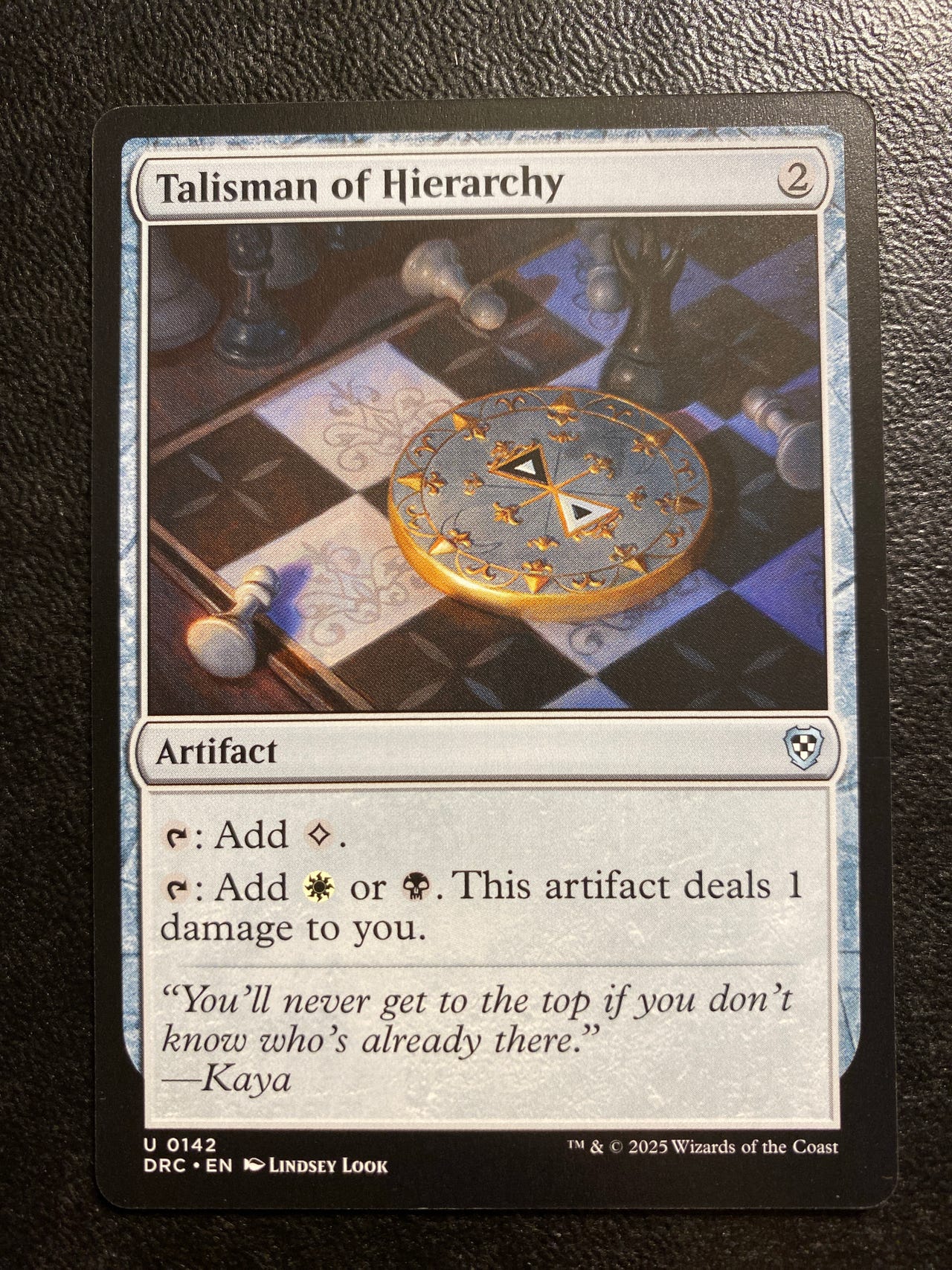 Talisman of Hierarchy uncommon magic the gathering samlekort | FINN-torget
