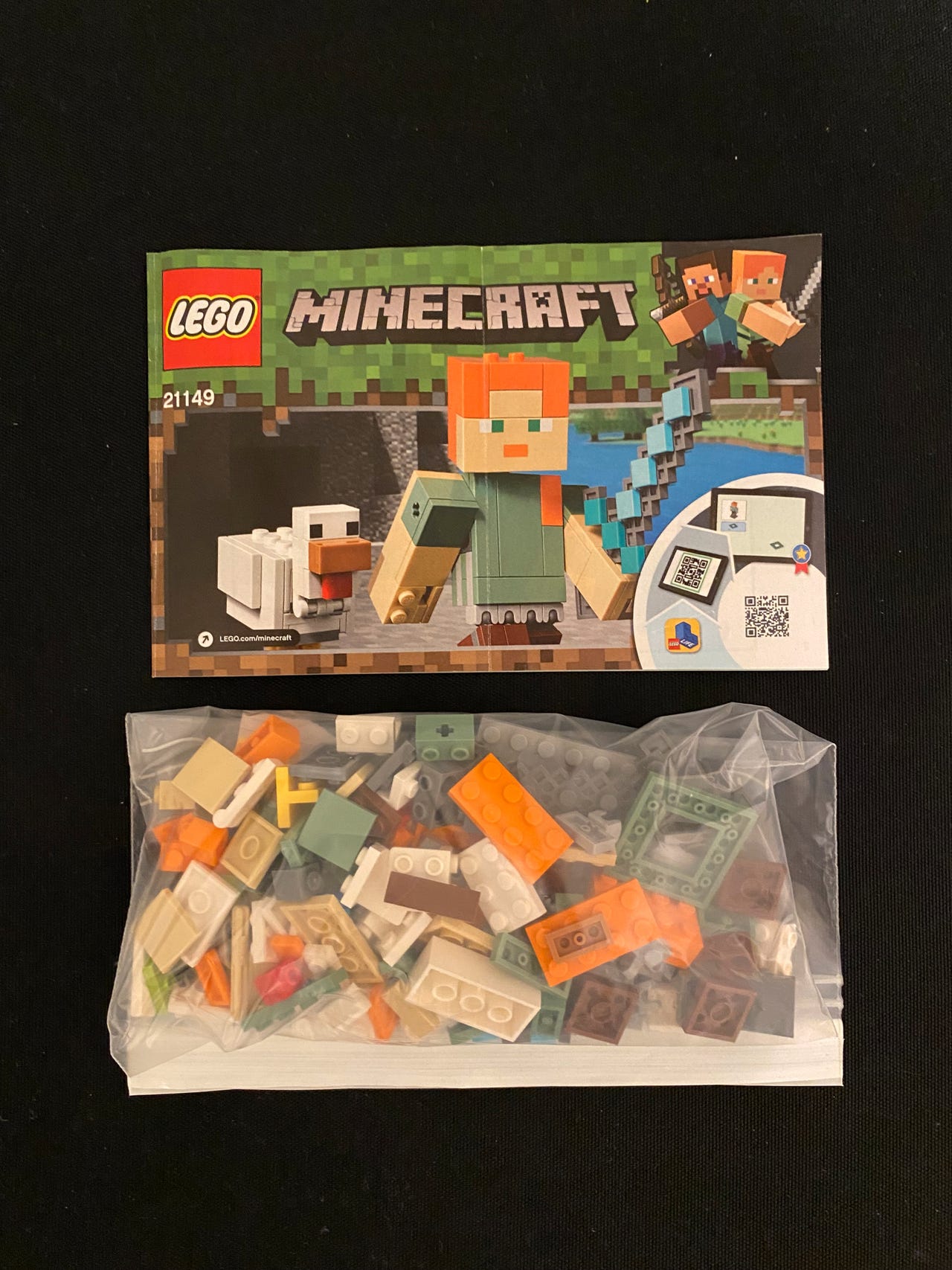 LEGO Minecraft Alex BigFig med kylling 21149 | FINN-torget