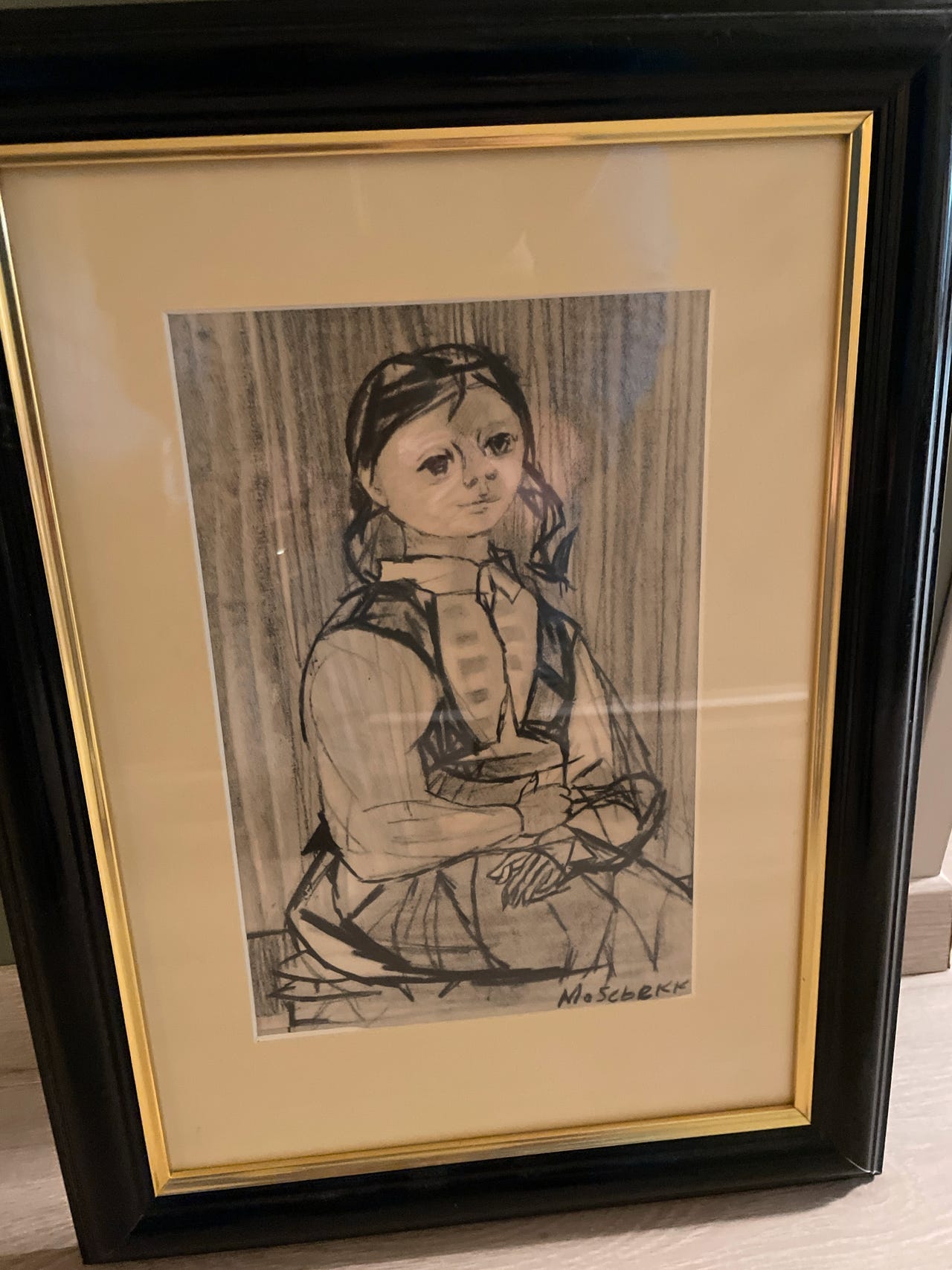 Mosebekk tegning/kullstift | FINN-torget