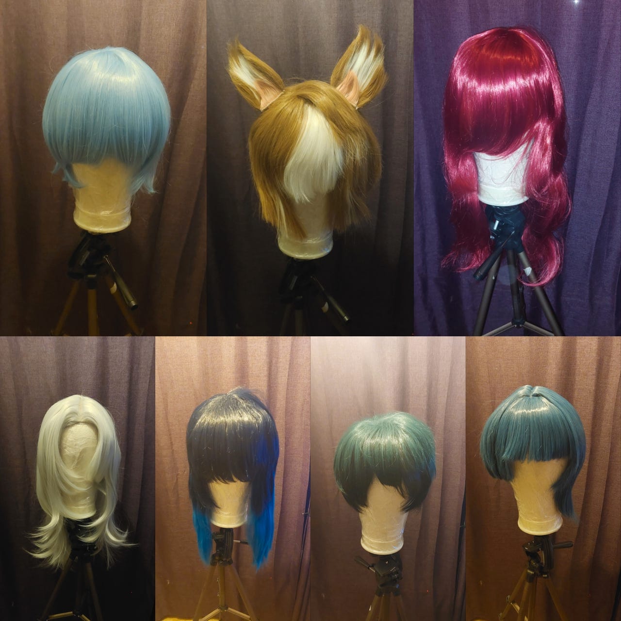 Diverse cosplay parykker til salg! Genshin, BNHA | FINN-torget