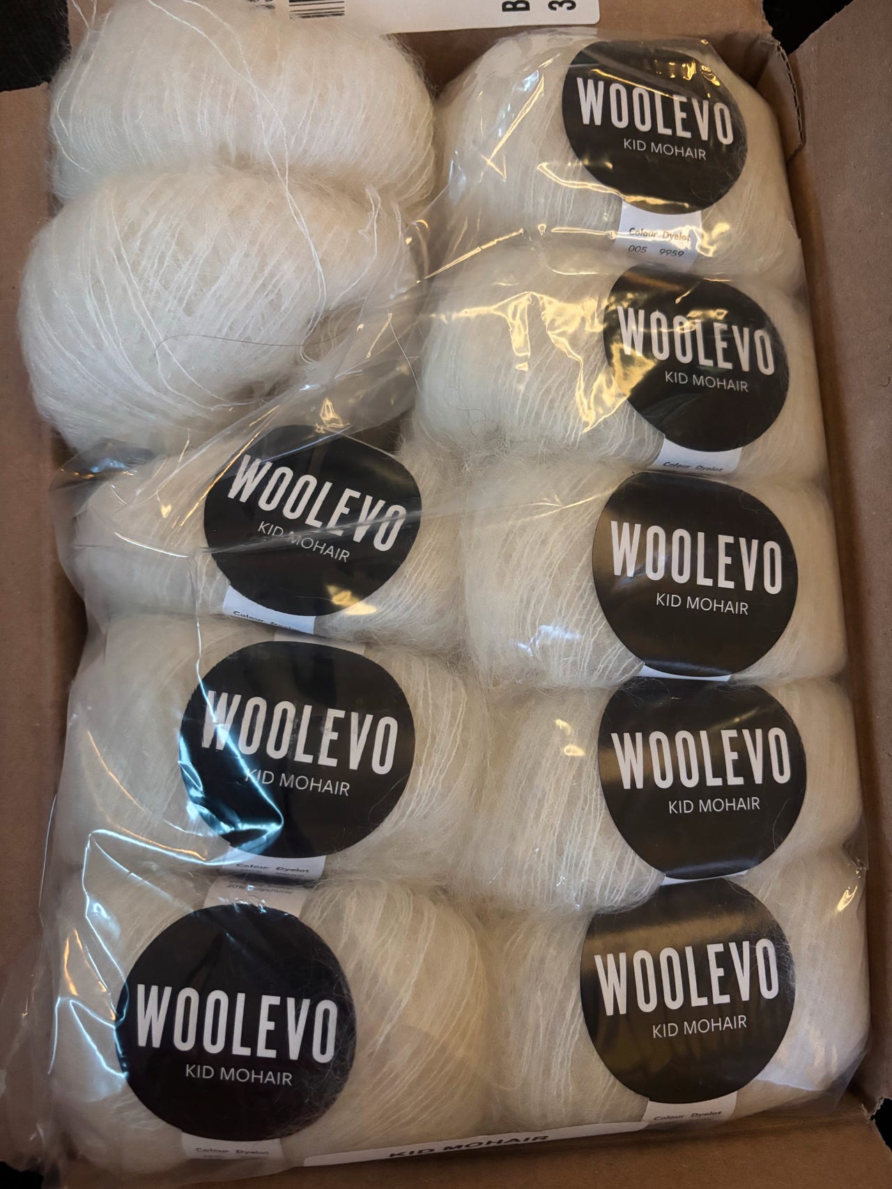 Woolevo Kid Mohair Garn Hvit | FINN-torget