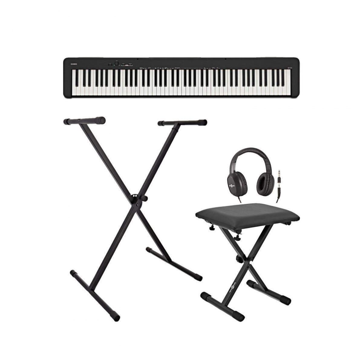 Casio CDP-S110 Digital Piano 88 Tangenter Sort Med X-frame Pakke ...