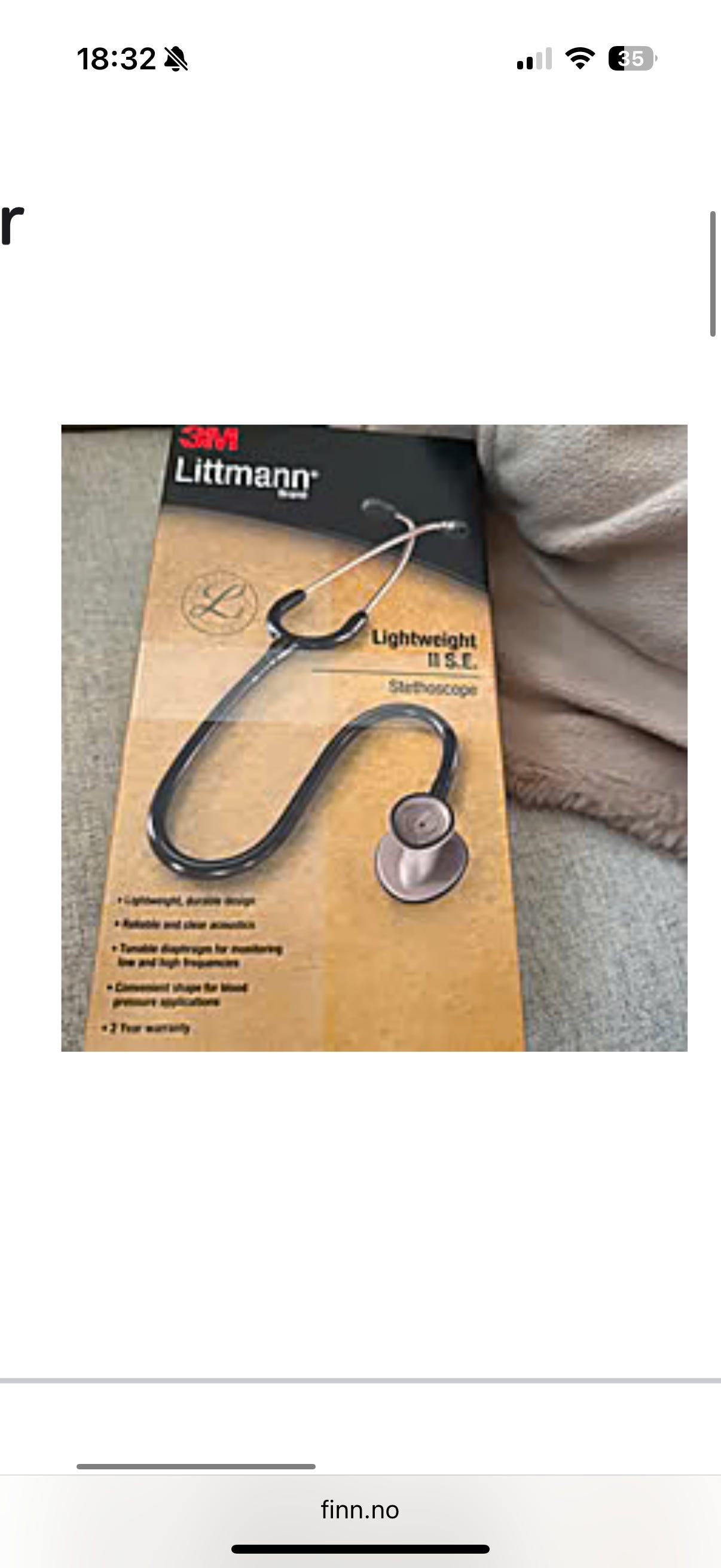 Littmann lightweight 2 stetoskop | FINN-torget
