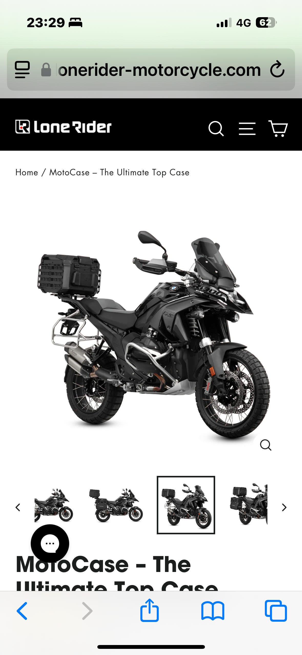 Lone rider 57 liter top box BMW1300GS | FINN-torget