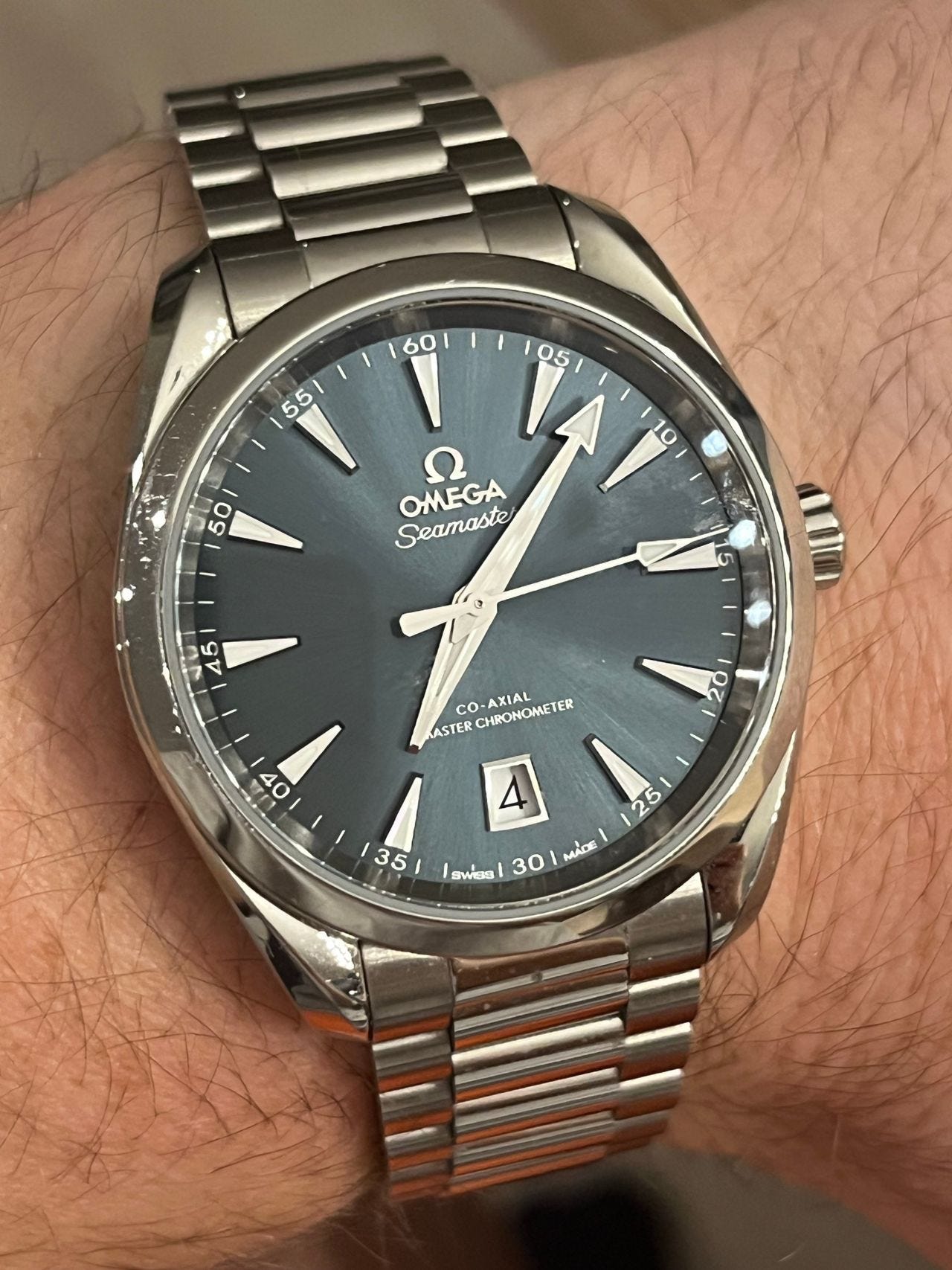 Omega Seamaster Aqua Terra Shades 38mm - Atlantic blue | FINN-torget