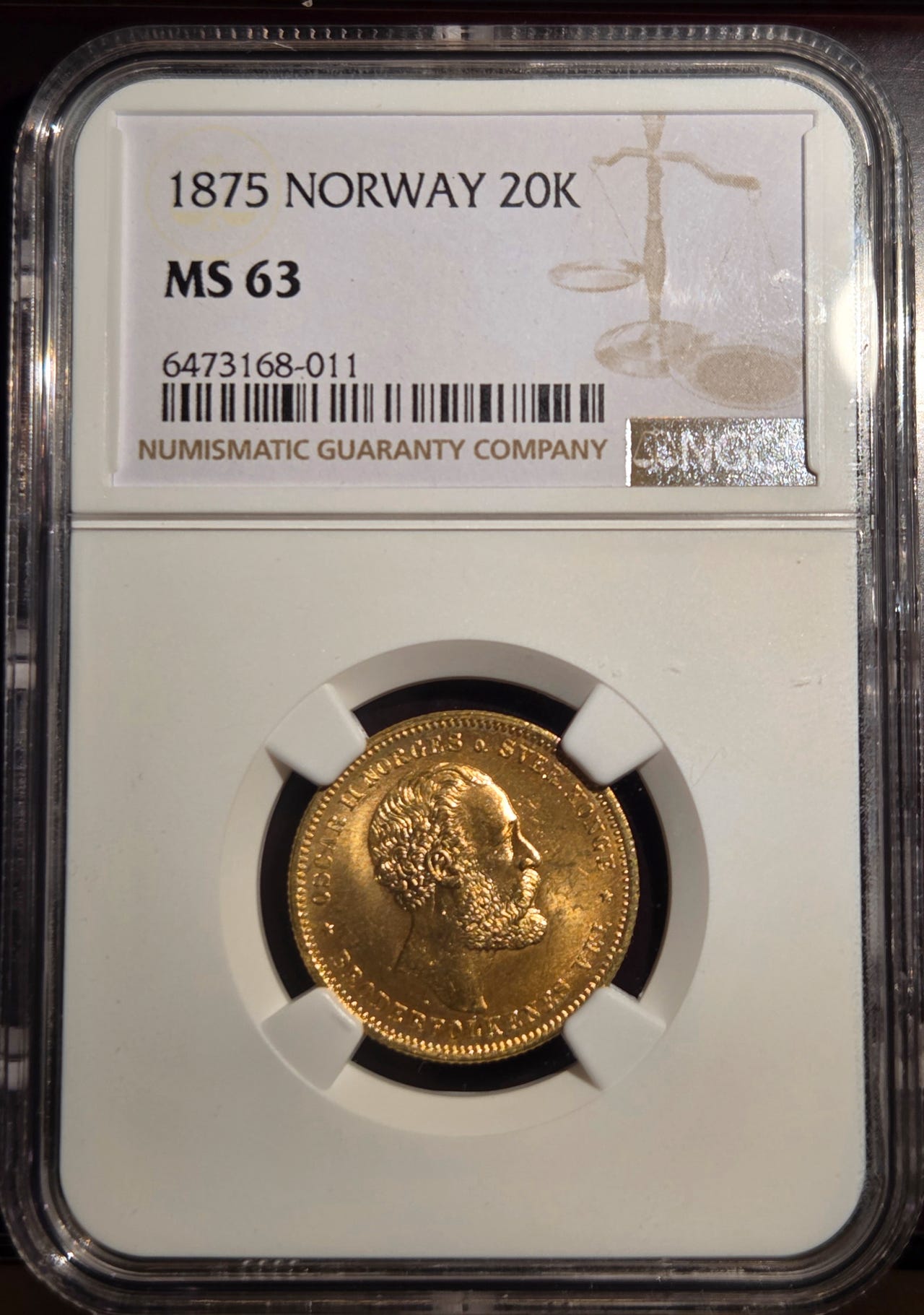 20 kroner gull 1875 | FINN-torget