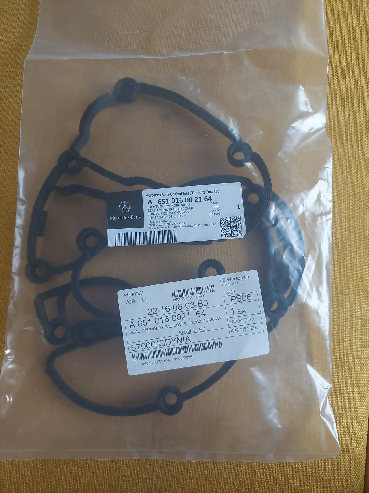 Pakning til Mercedes A 651 016 00 21 64 | FINN-torget