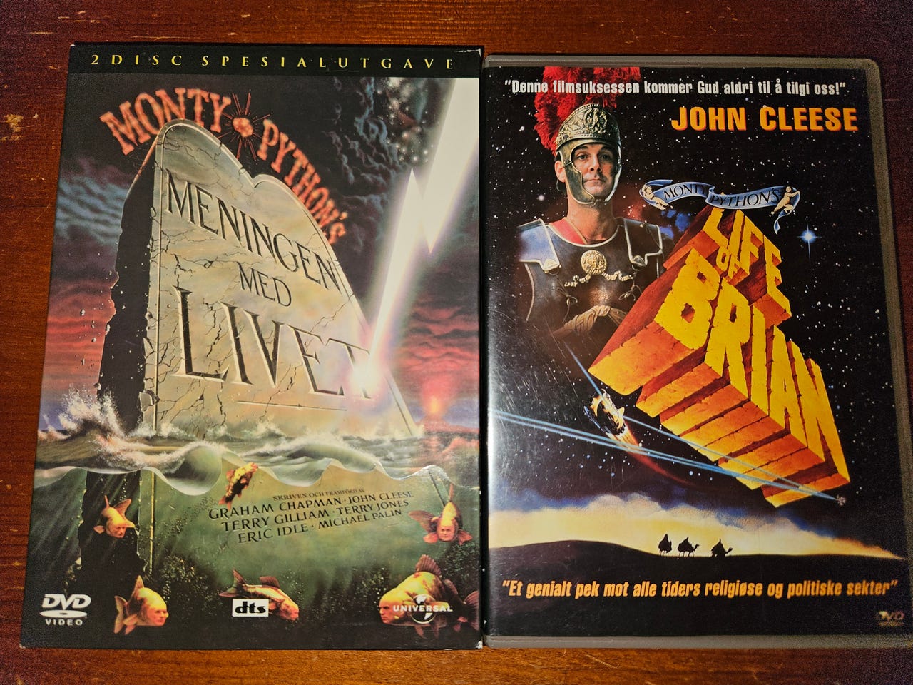 Monty Python Meningen med livet & Life of Brian.DVD | FINN-torget