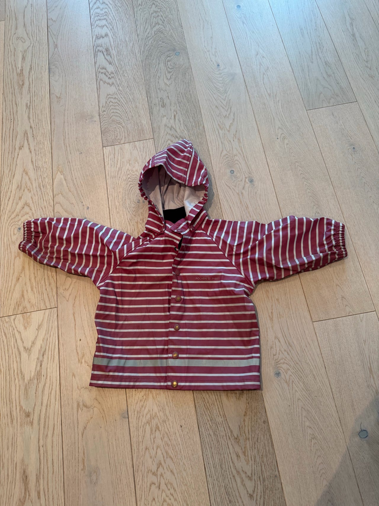 Polarn O. Pyret Regnjakke Rød Barn 92 Unisex | FINN-torget