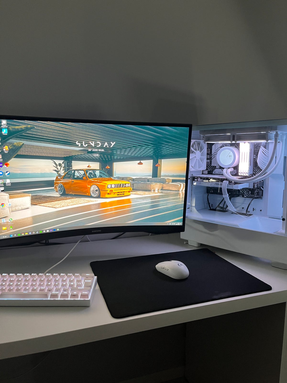 Clean hvit gaming setup ( RTX3060 + I7 12.gen ) | FINN-torget