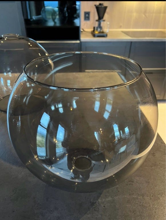 3 stilige IKEA sotet glass lampeskjermer | FINN-torget