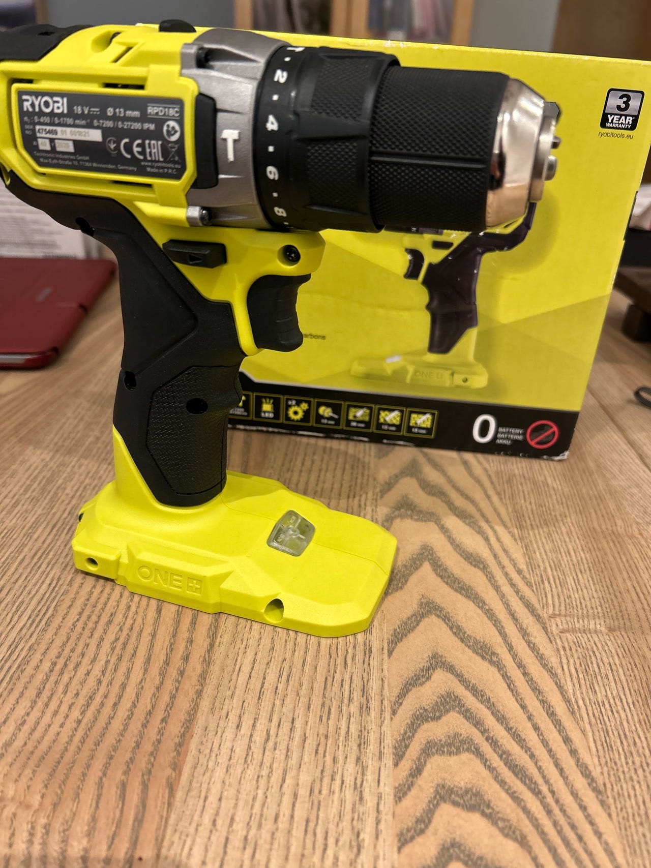 Ryobi ONE+ RPD18C-0 drill u/batteri | FINN-torget