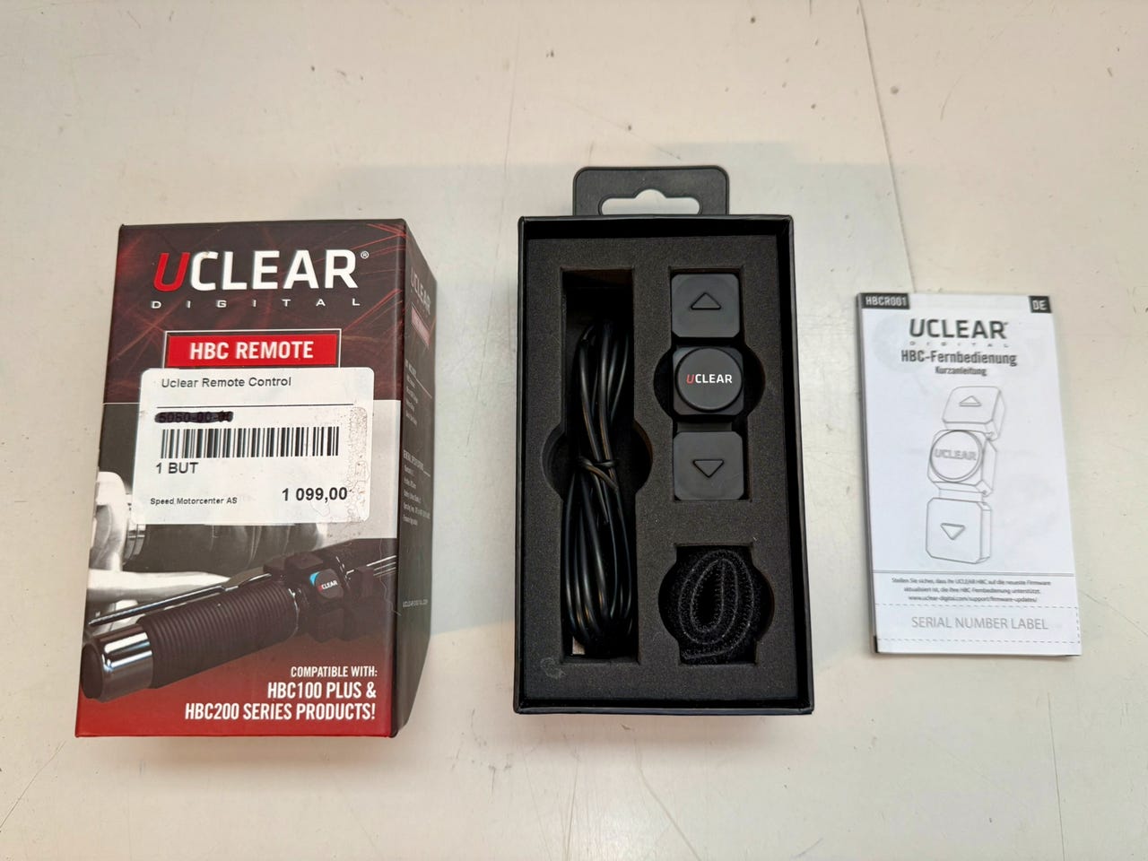 Ny UCLEAR digital fjernkontroll til intercom headsett på/ i hjelmen ...