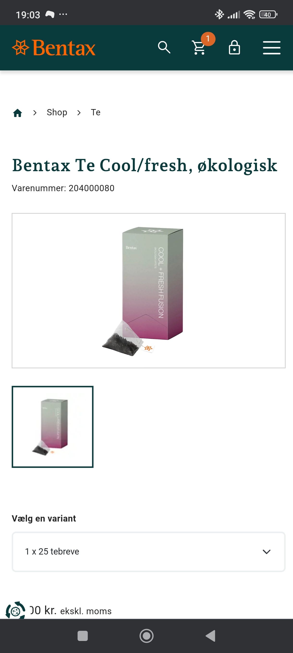 Ønskes kjøpt bentax urte te | FINN-torget