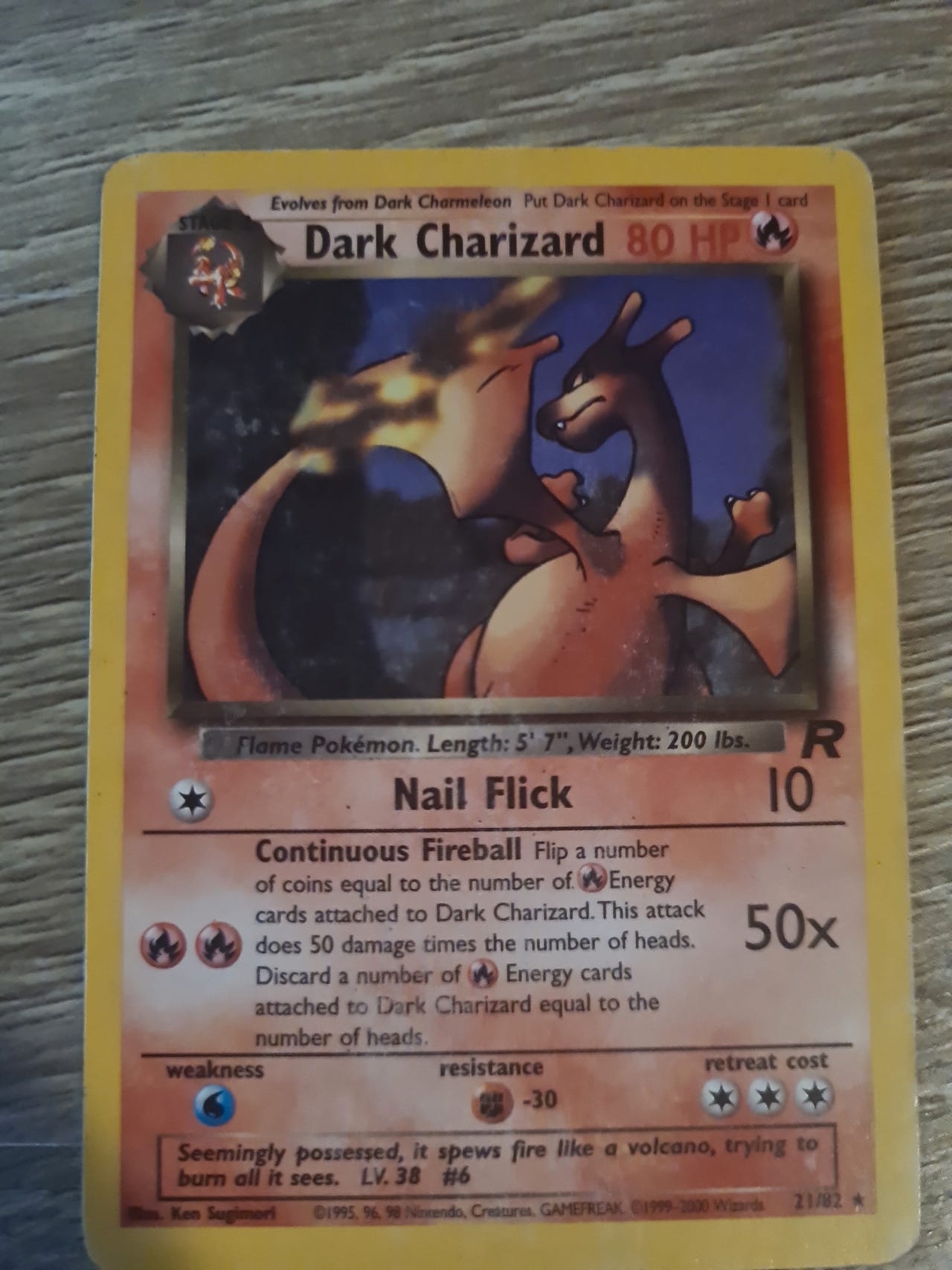 POKEMON Dark Charizard NON HOLO | FINN-torget