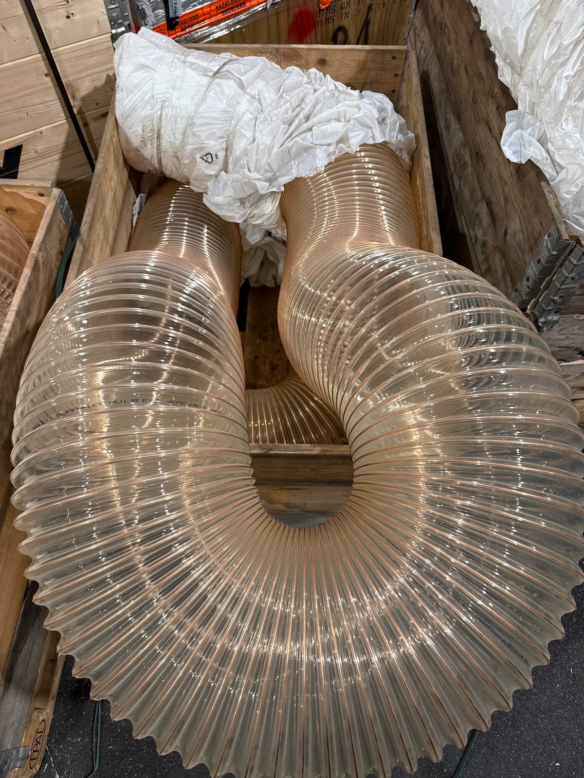 3stk -SUPERFLEX PU LR compressed clear PU hose with steel spiral A 6 ...