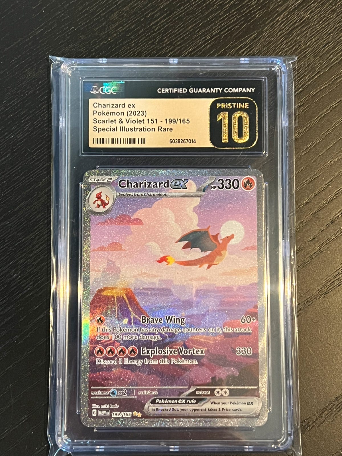Pokemon kort - Charizard ex 199/165 - CGC Pristine 10 - Scarlet ...