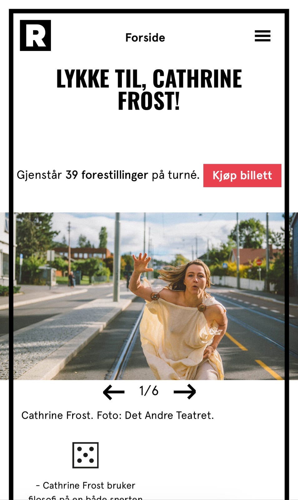 Lykke til, Cathrine Frost Oslo x2 - 13.mars | FINN-torget