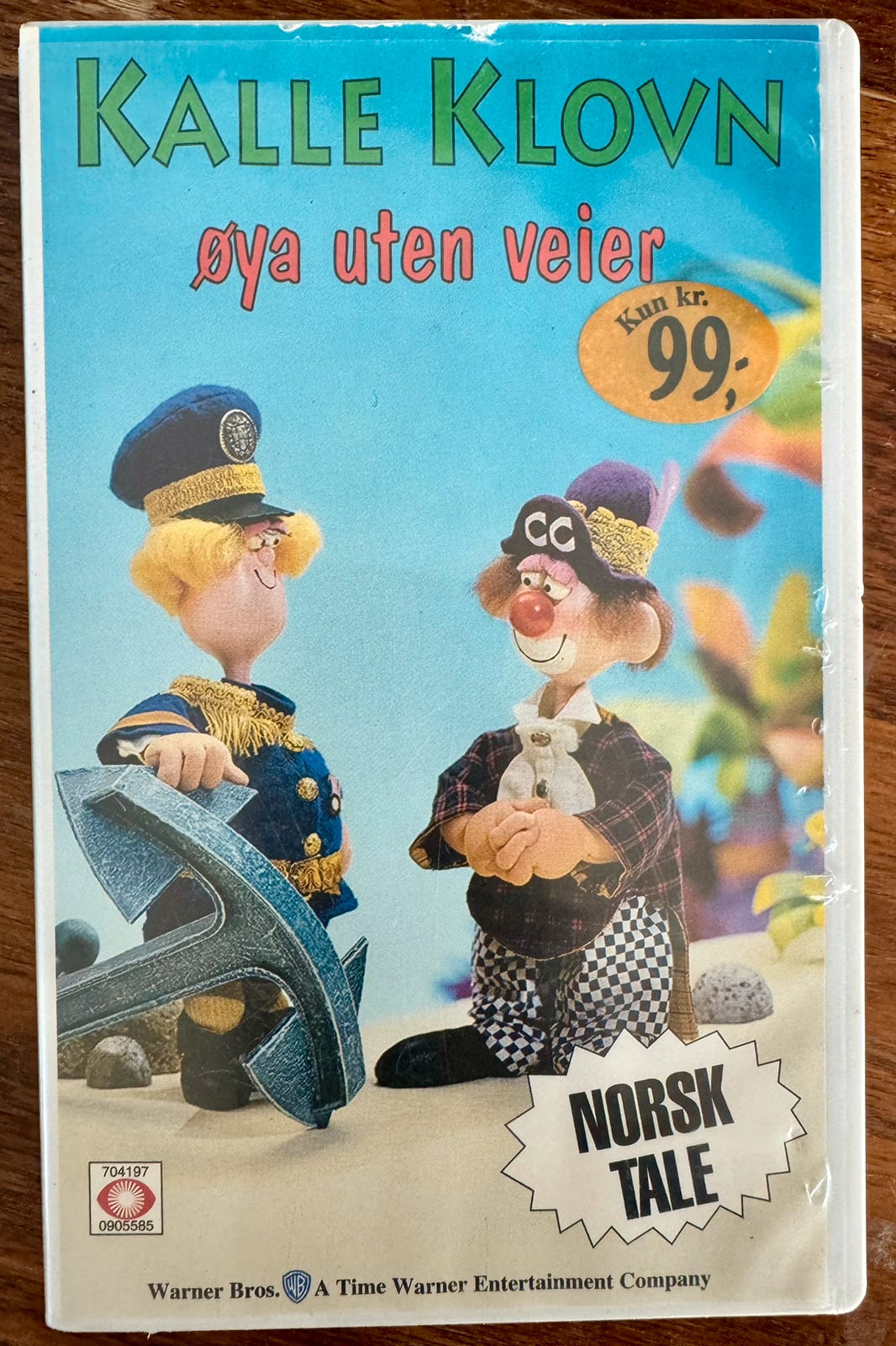 Kalle Klovn øya uten veier VHS ⚠️NY PRIS!! | FINN-torget