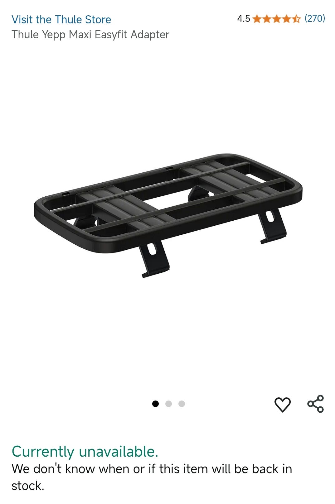 Thule Yepp Maxi EasyFit Adapter | FINN-torget