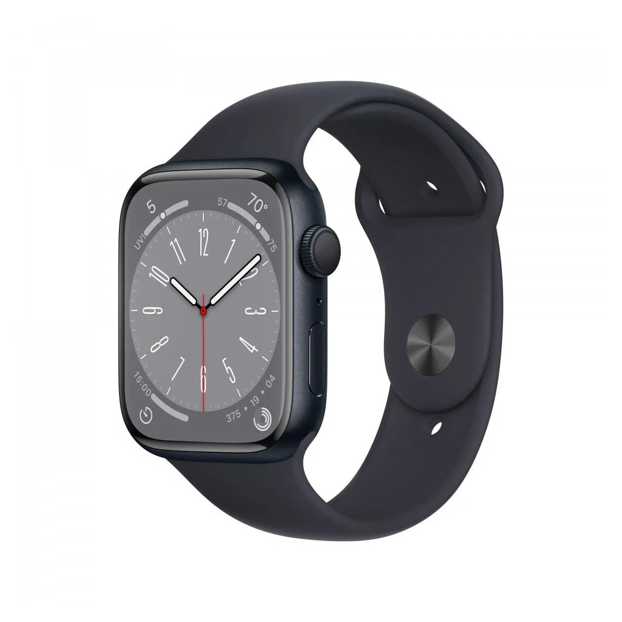 Apple Watch Series 8 45 mm Aluminium - Midnatt med Midnatt Sport Band ...
