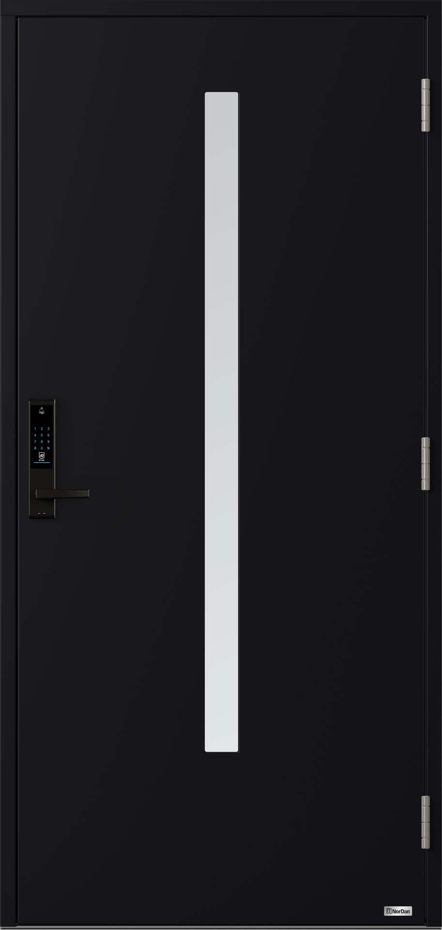 NORDAN YTTERDØR BARDU DESIGN SVART 100x200 V M/ID LOCK SELGES BILLIG HELT NY | FINN-torget