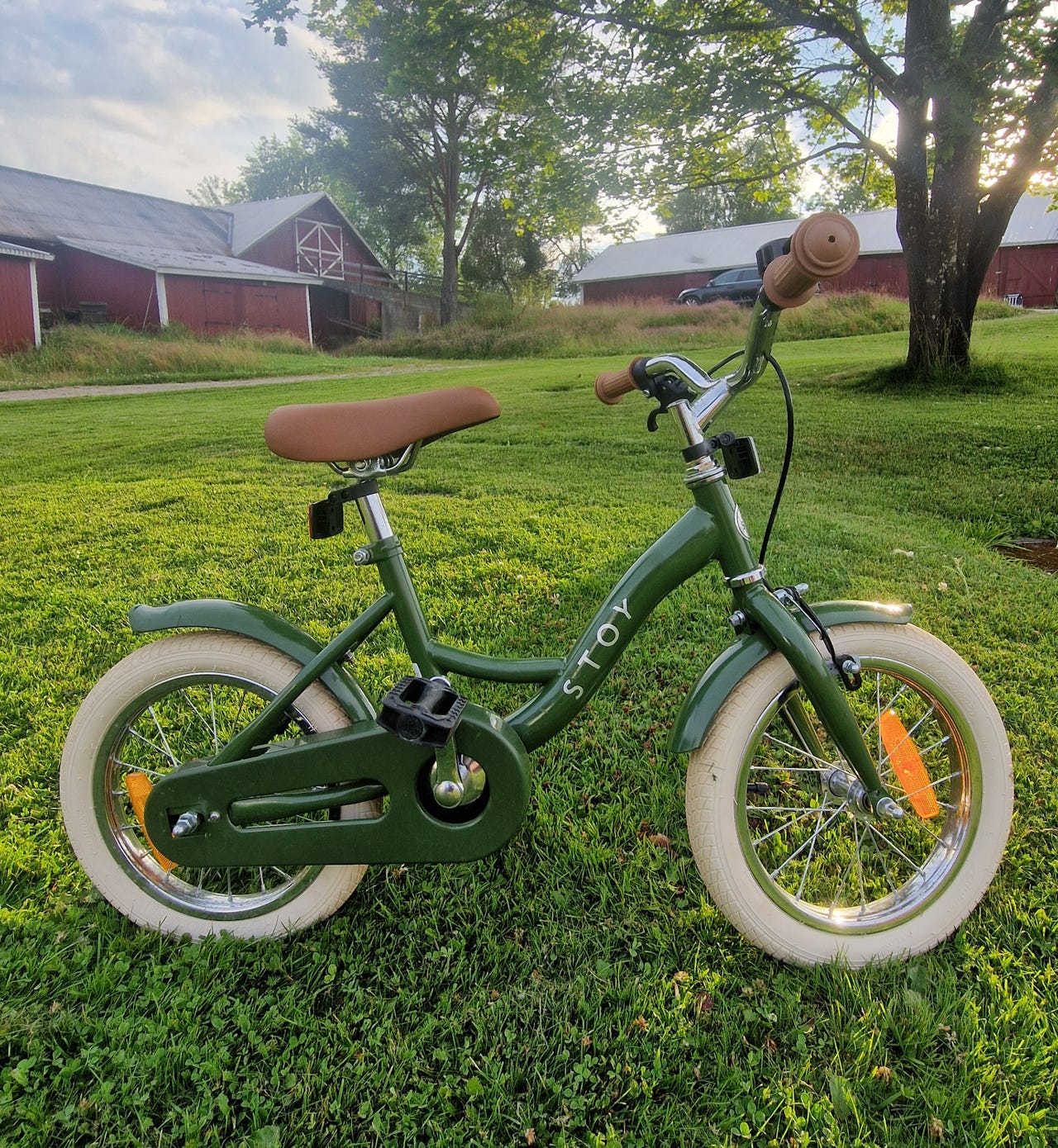 STOY 14" Sykkel Vintage Army Green | FINN-torget