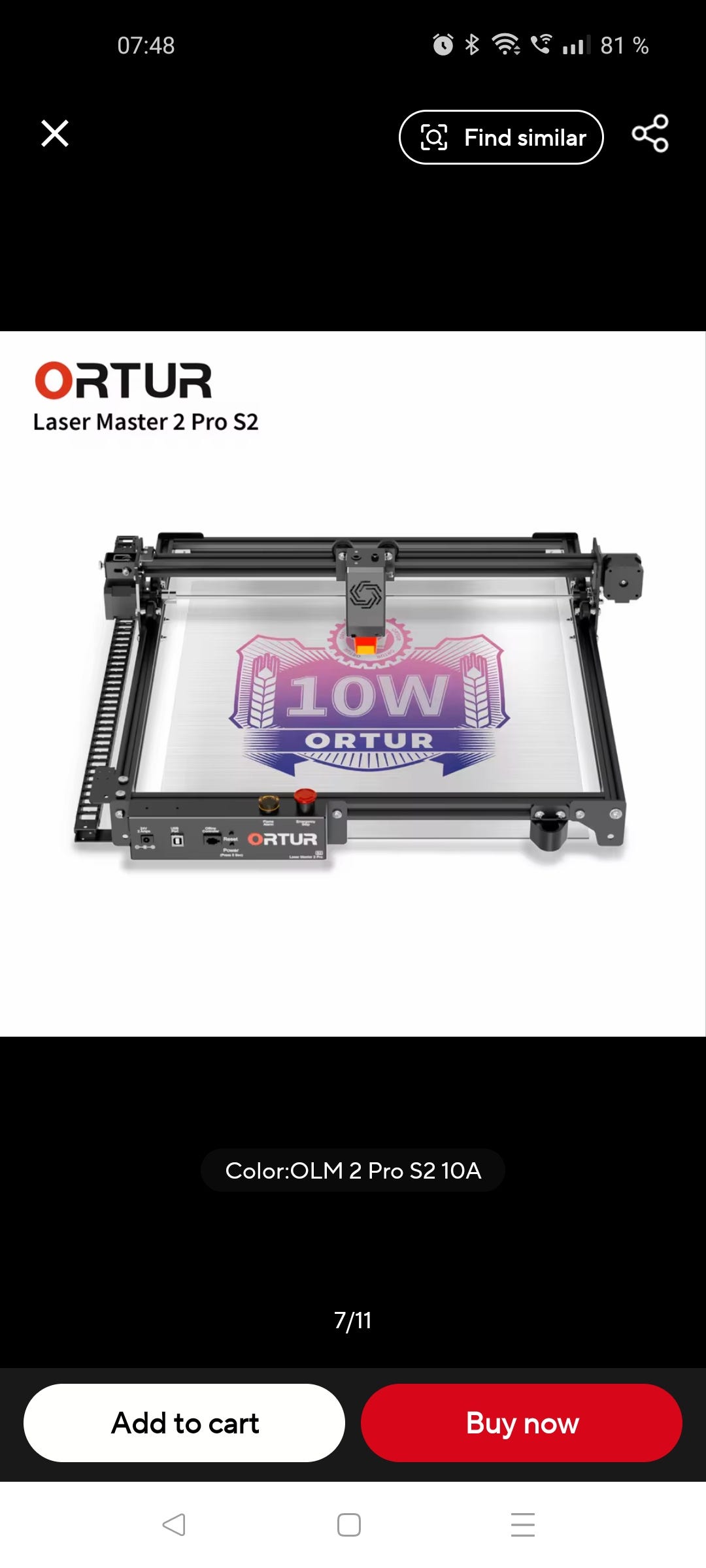 Ortur laser master 2 pro 10w optical power | FINN-torget