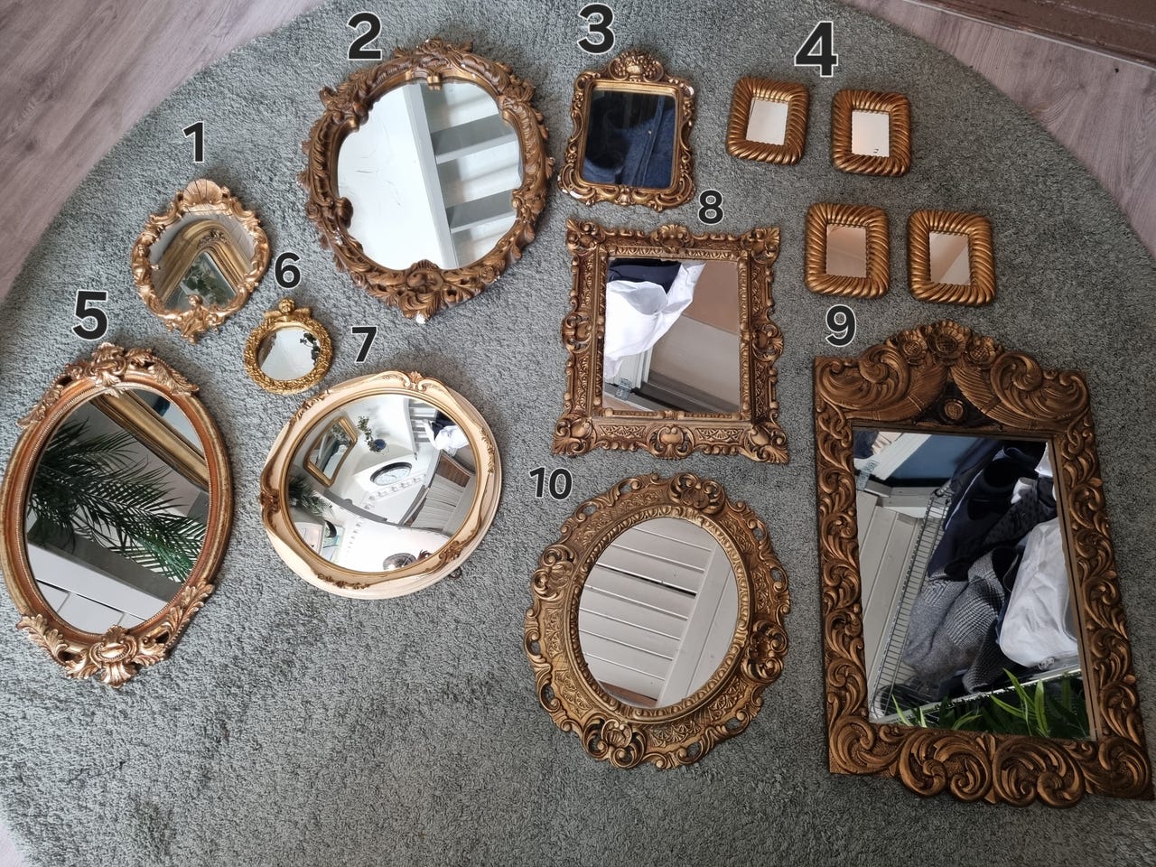 Vintage speil i barokk / rokokko stil. ALLE ER RESERVERT | FINN-torget